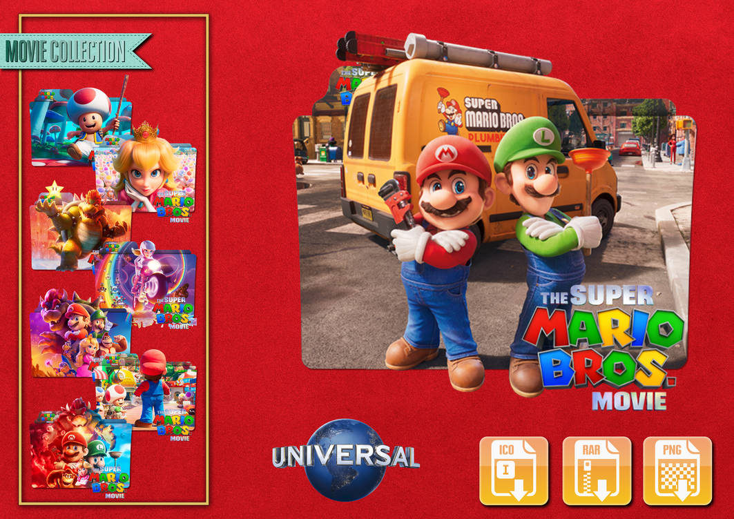 The Super Mario Bros Movie - 8 folders by Foldersiconslover on DeviantArt