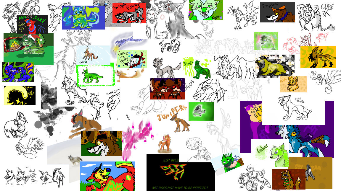 All my old art... by JuniperTheWolf on DeviantArt