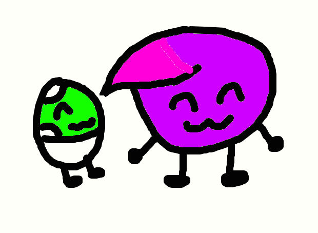 Yoshi and purple draw by KarinByrne on DeviantArt