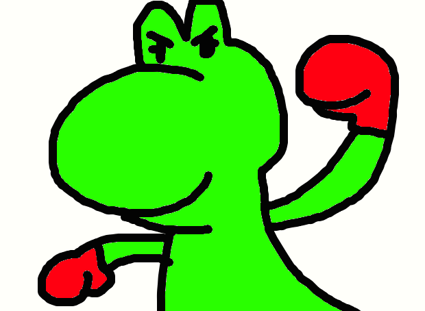 Yoshi in punch out (female) by KarinByrne on DeviantArt