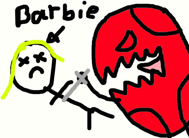I hate barbie by KarinByrne on DeviantArt