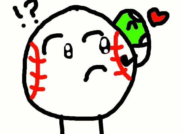 A baseball and a yoshi by KarinByrne on DeviantArt