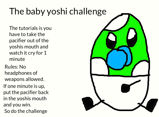 The baby yoshi tough challenge :3 by KarinByrne on DeviantArt