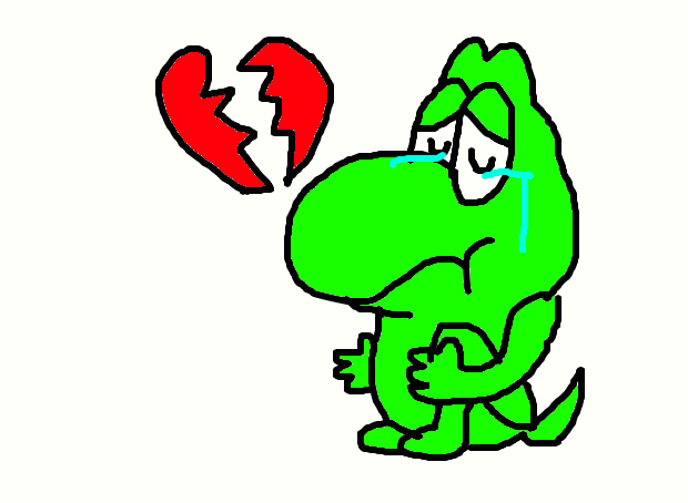 A yoshi with hurt feelings... by KarinByrne on DeviantArt