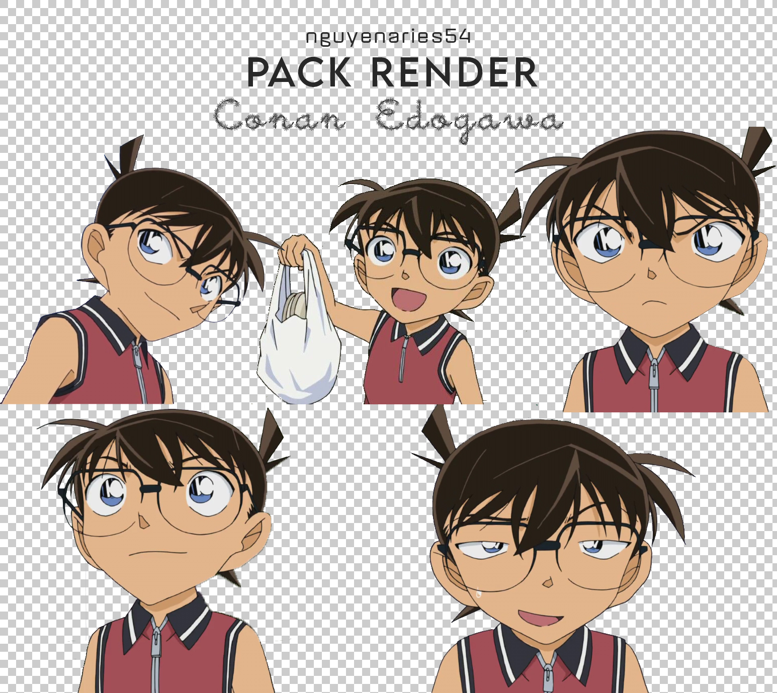 Pack Render - Edogawa Conan (2) by nguyenaries54 on DeviantArt