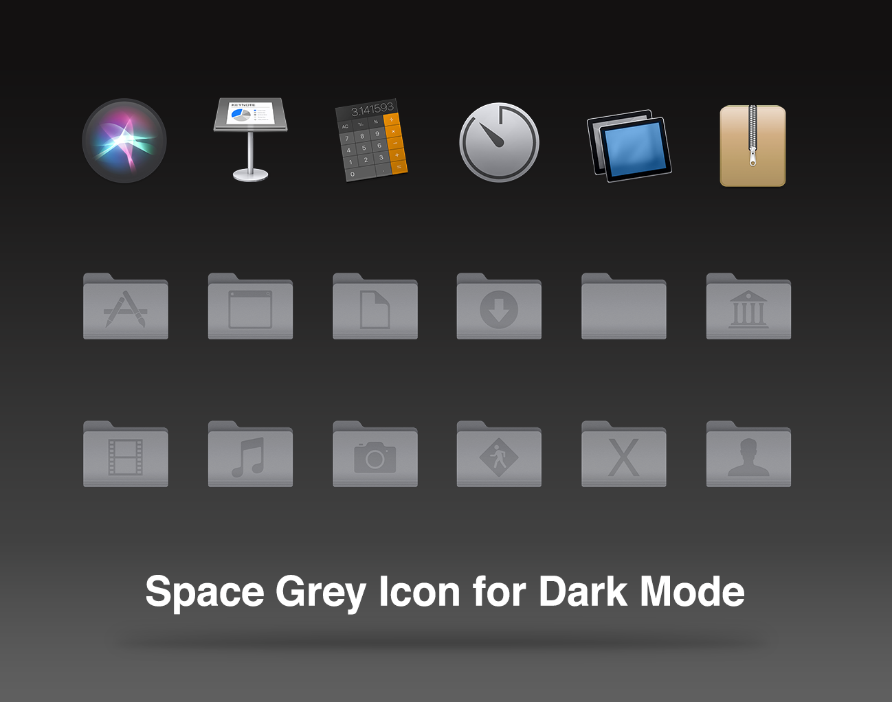 Space Grey Icon for the Dark Mode by Shompinice on DeviantArt