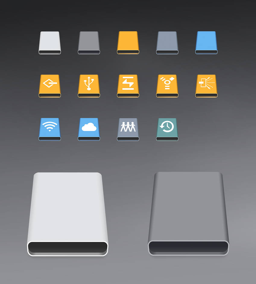 Disk Icon for macOS with Windows 10 Style by Shompinice on DeviantArt