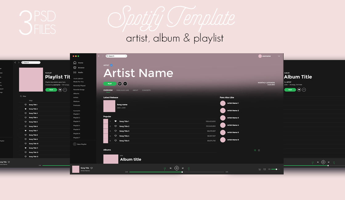 Blank Spotify Playlist Template