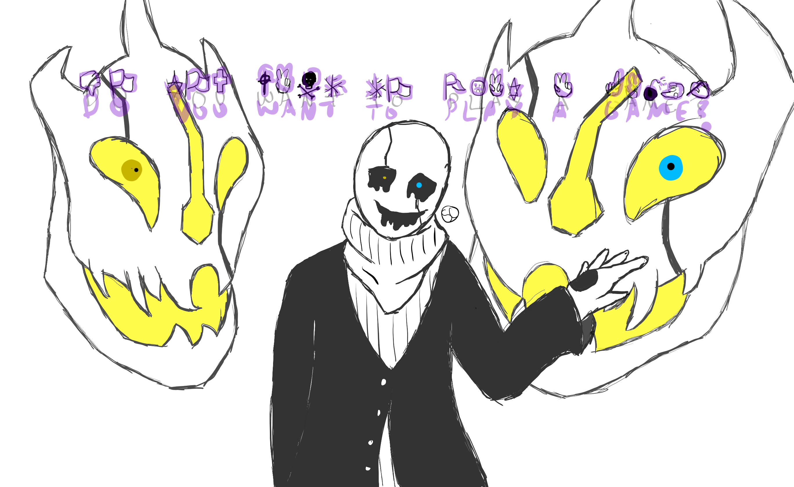 Gaster Drawing by FrozenTigerGal03 on DeviantArt
