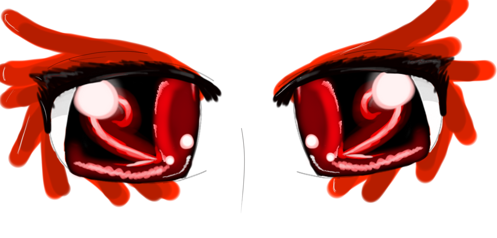 Red Anime Eyes by TheIcyWolf on DeviantArt
