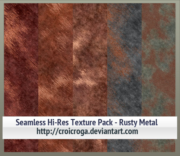 Seamless Hi-Res Texture Pack - Rusty Metal by croicroga on DeviantArt