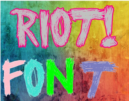 RIOT font by EiMySweetEditionsFlo on DeviantArt