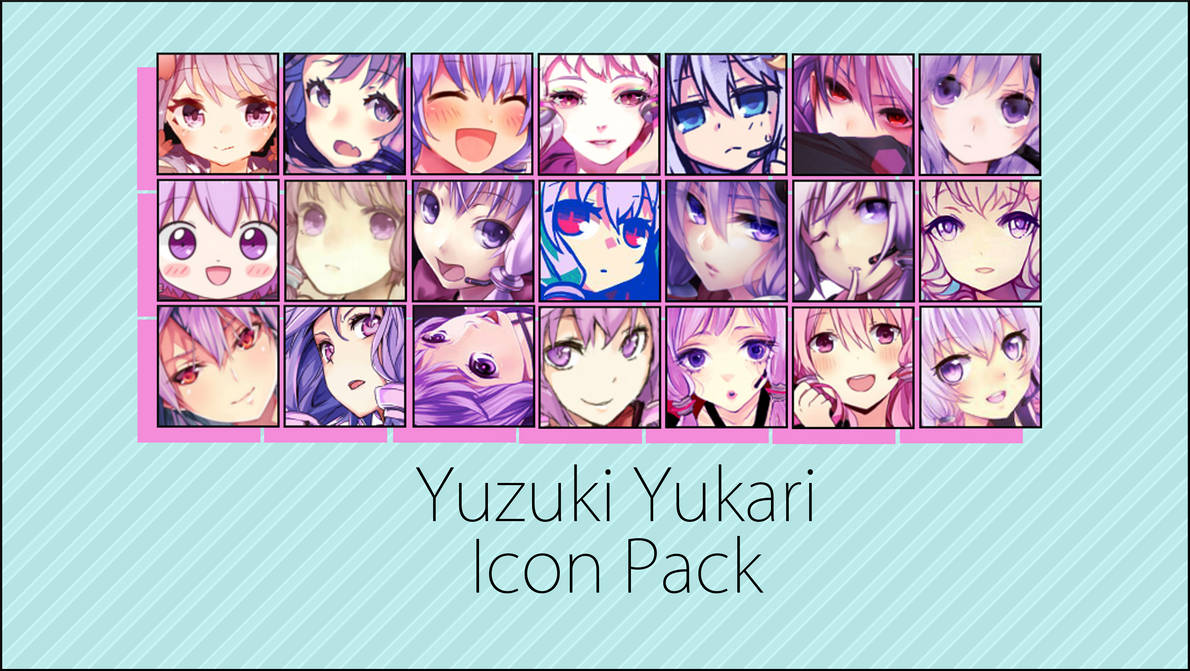 Yuzuki Yukari icon pack by Reon046 on DeviantArt
