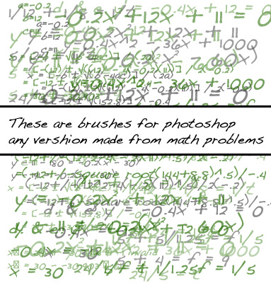 Math Brushes by Kiwigall2013 on DeviantArt