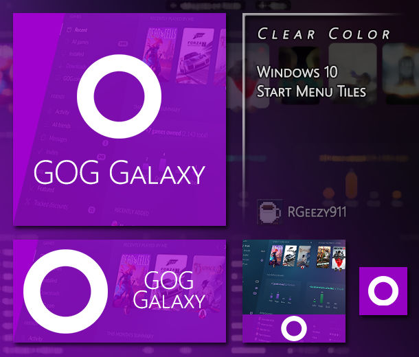 GOG Galaxy Tiles - Clear Color by RGeezy911 on DeviantArt