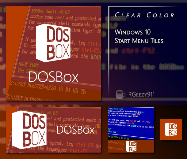 DOSBox Tiles - Clear Color by RGeezy911 on DeviantArt