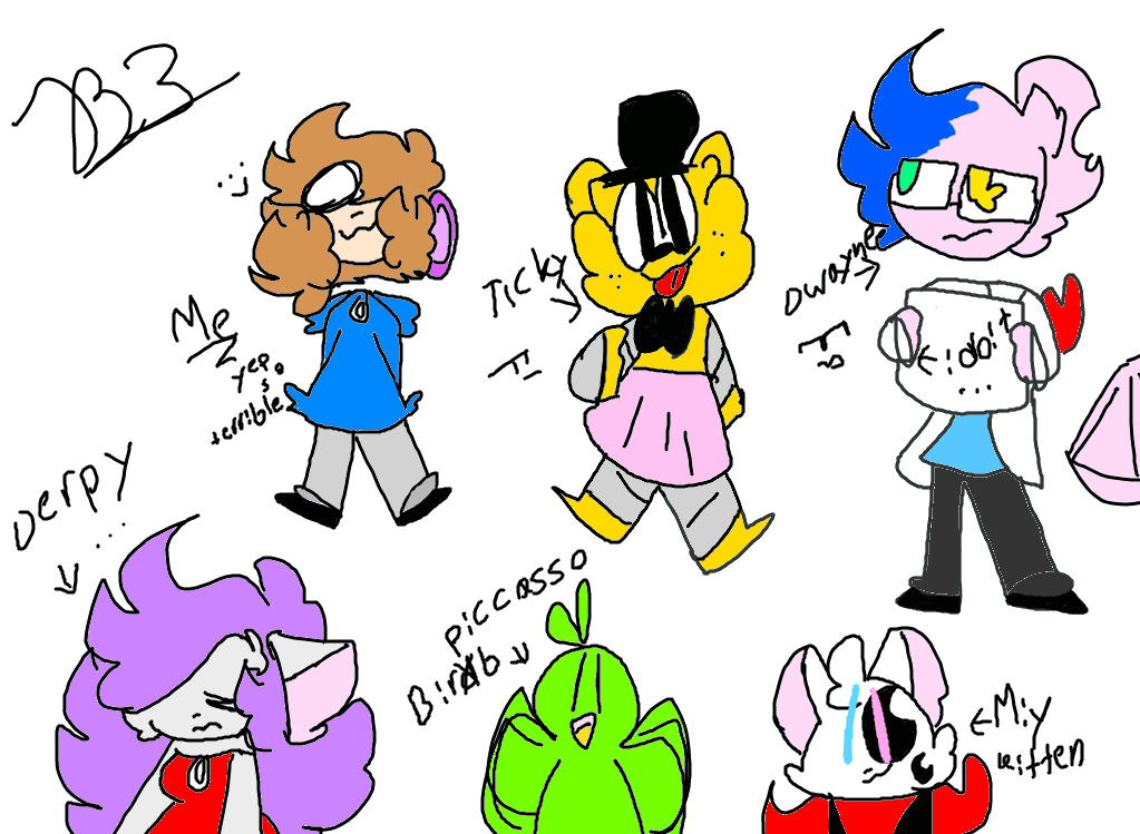 my stupid oc,s by TickyDabear on DeviantArt