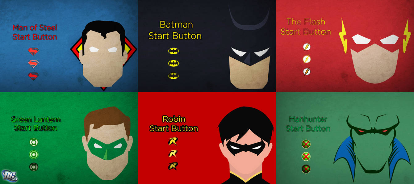 DC Start Buttons by R8zr on DeviantArt