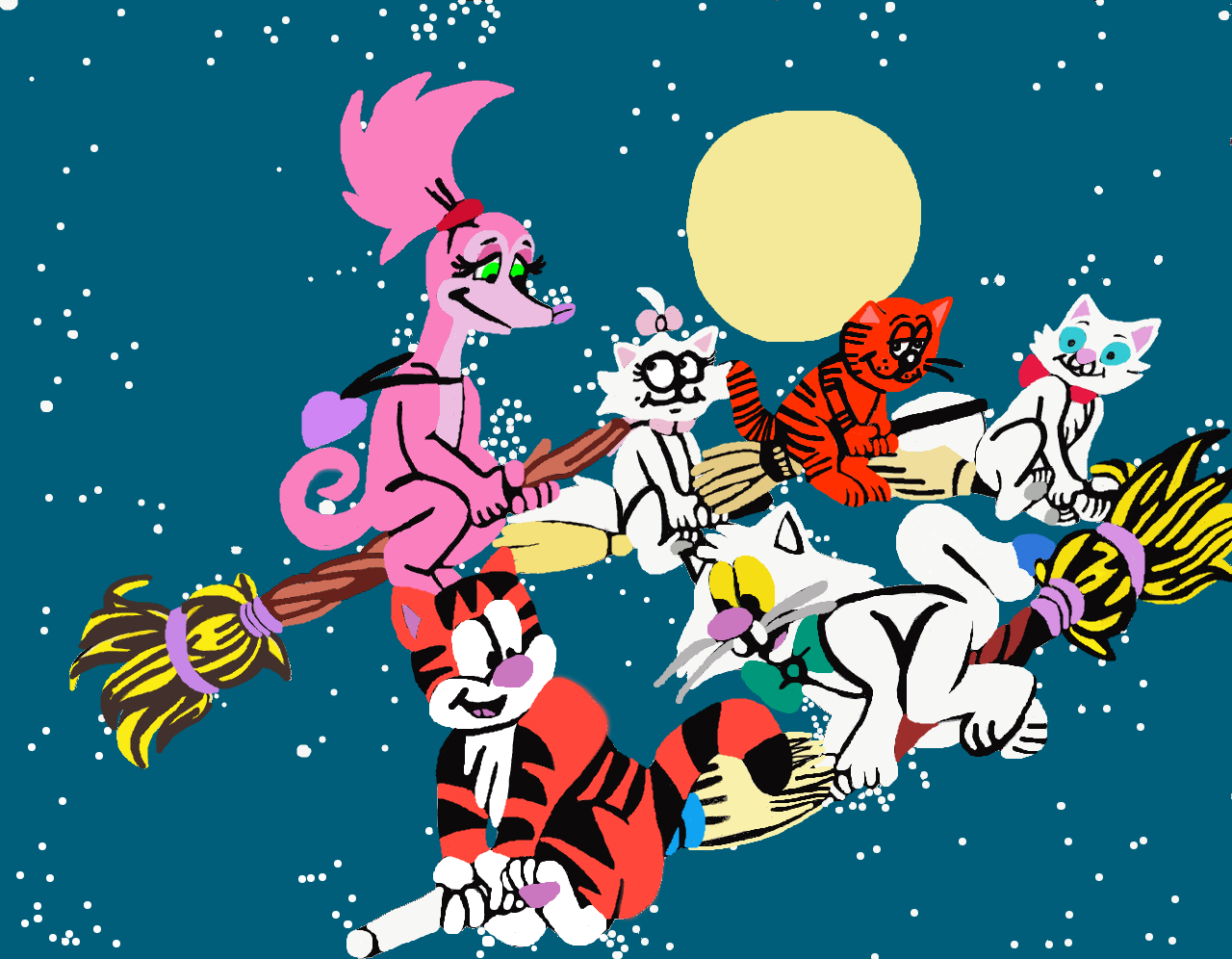 Annabelle, Heathcliff, Billy the Cat and Friends by tcr11050 on DeviantArt