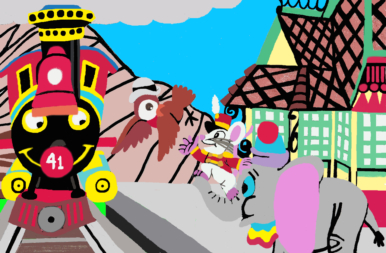 Dumbo at the Train Station by tcr11050 on DeviantArt