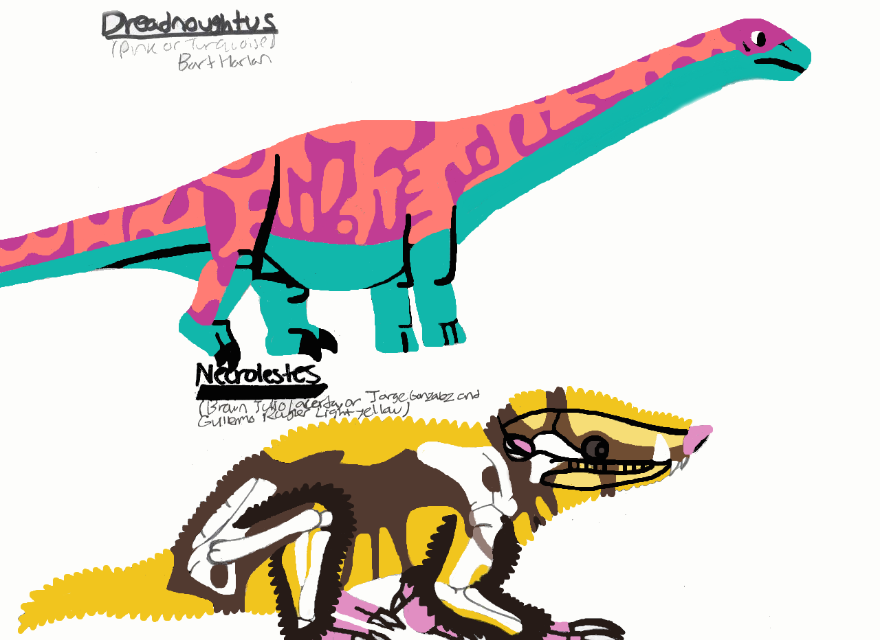 Dreadnoughtus and Necrolestes by tcr11050 on DeviantArt