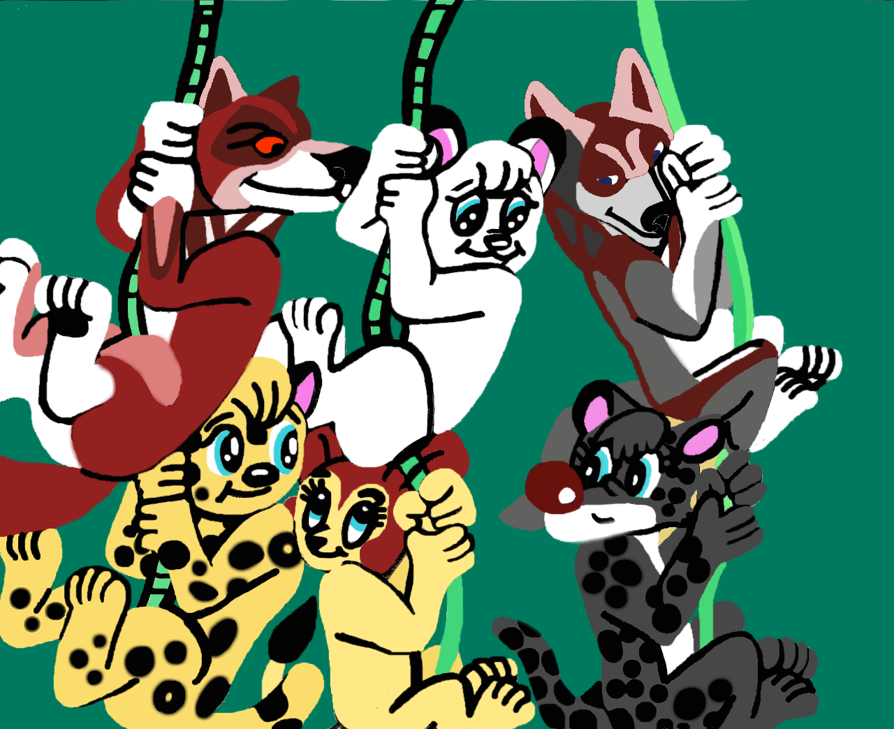 Kimba, Kitty, Speedy, Dash by tcr11050 on DeviantArt