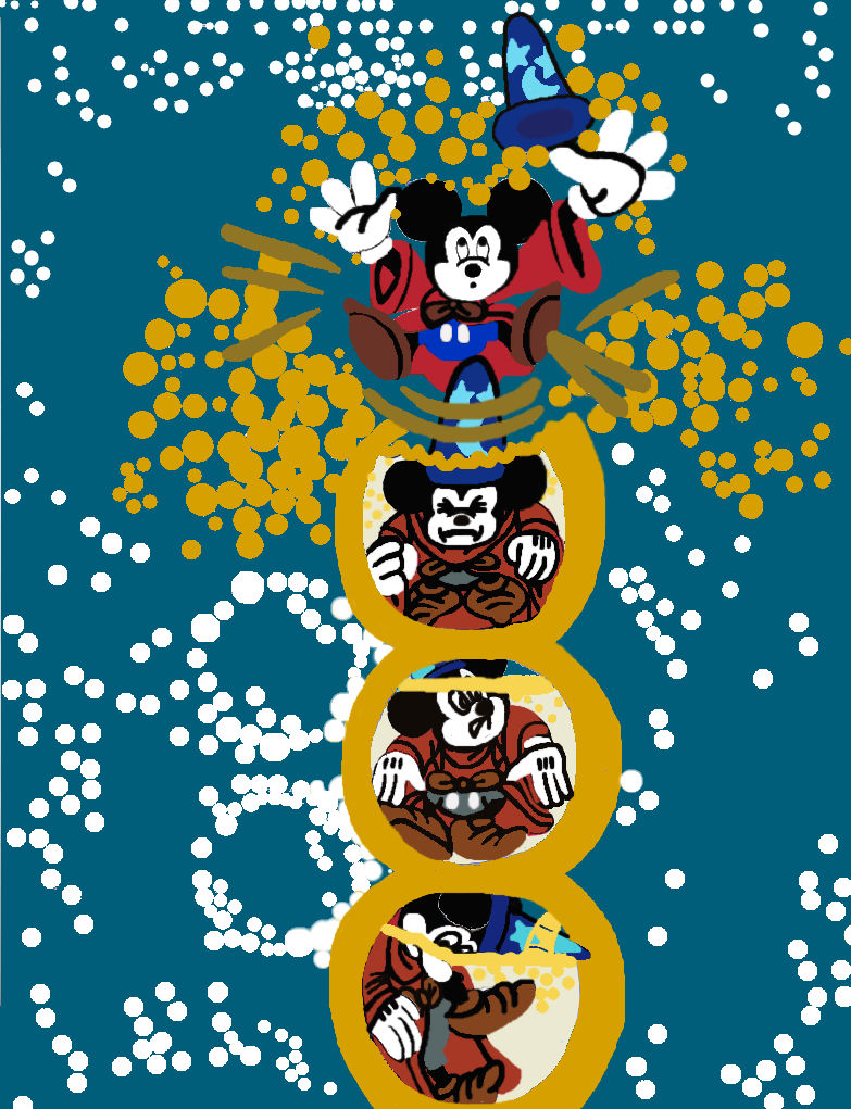 Sorcerer Mickey in a Goo Bubble 2 by tcr11050 on DeviantArt