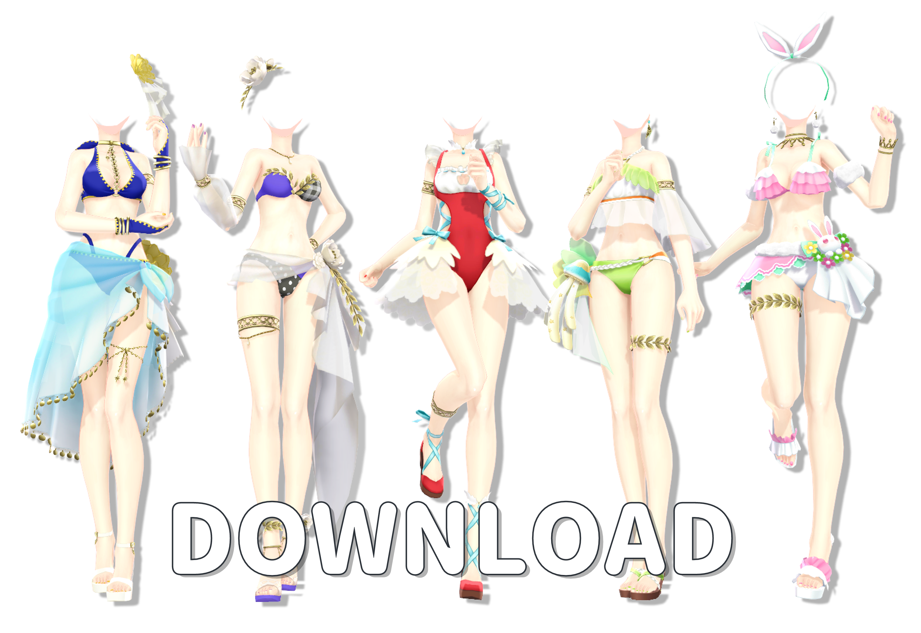 |MMD DL| Mythos Summer |Outfit set| by yukiyame on DeviantArt