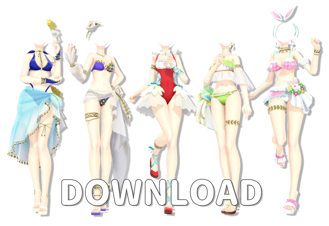 |MMD DL| Mythos Summer |Outfit set| by yukiyame on DeviantArt