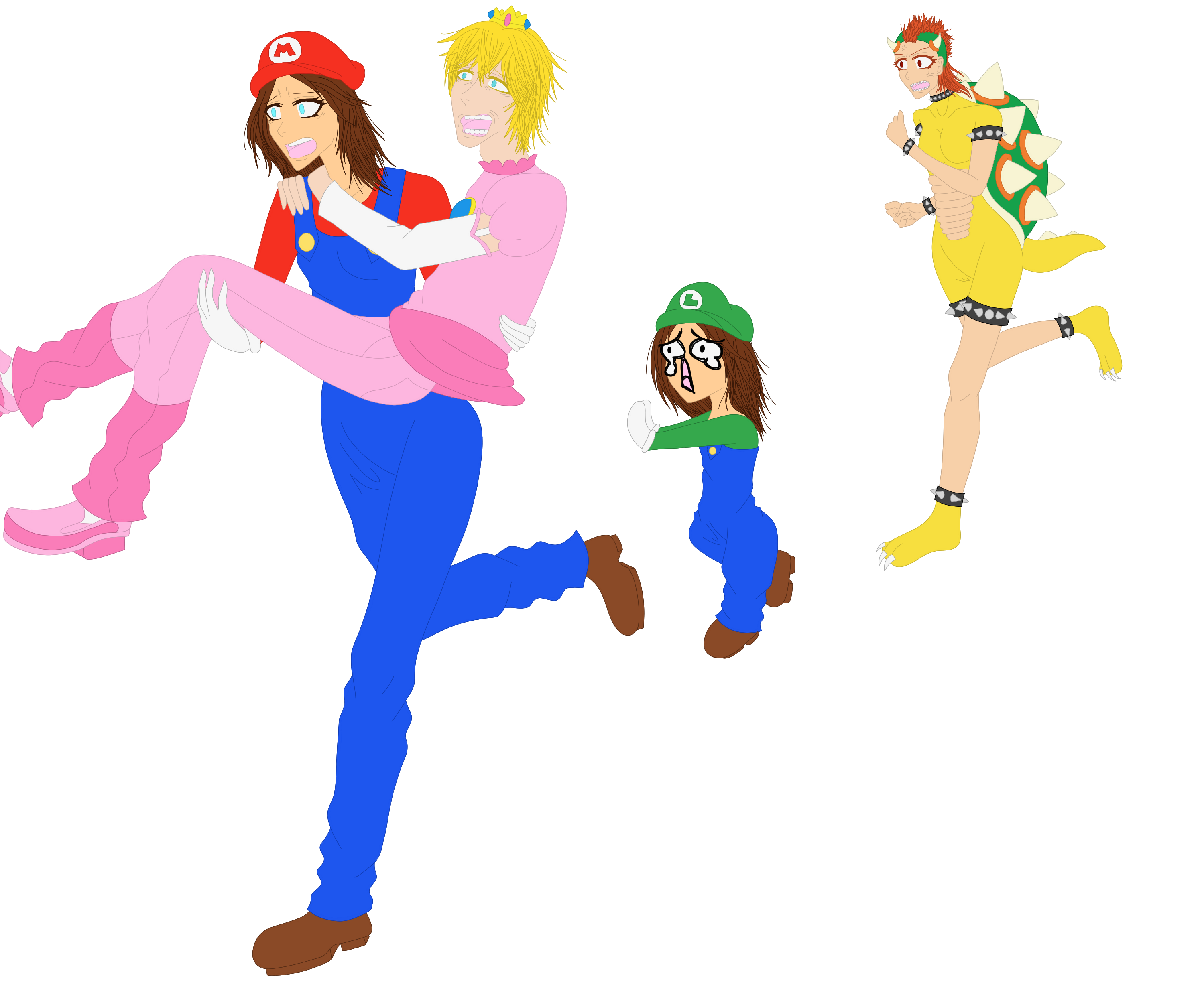 Genderbent Mario by izzartsy on DeviantArt