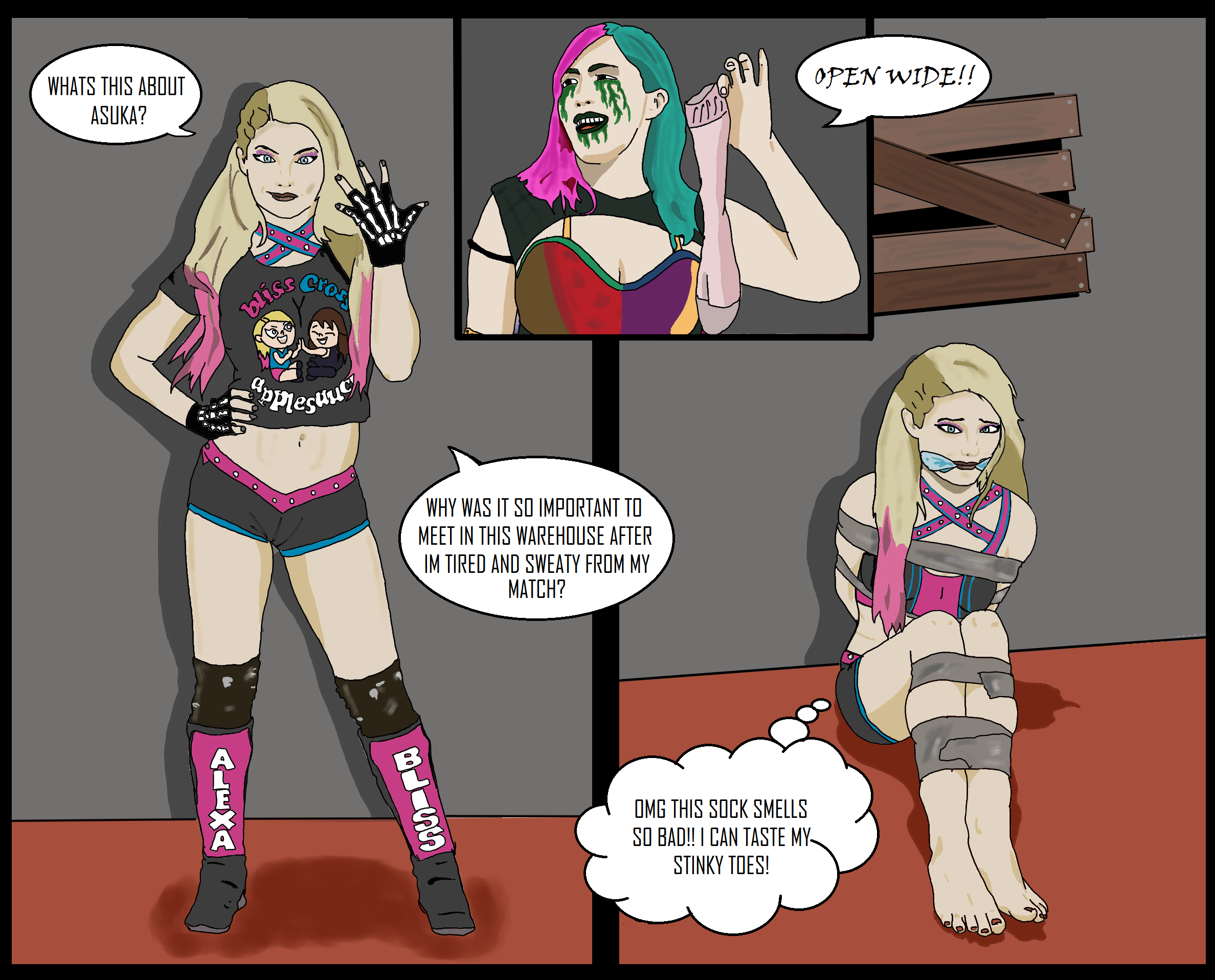 Alexa Bliss Bound and Gagged by CruelFaker on DeviantArt