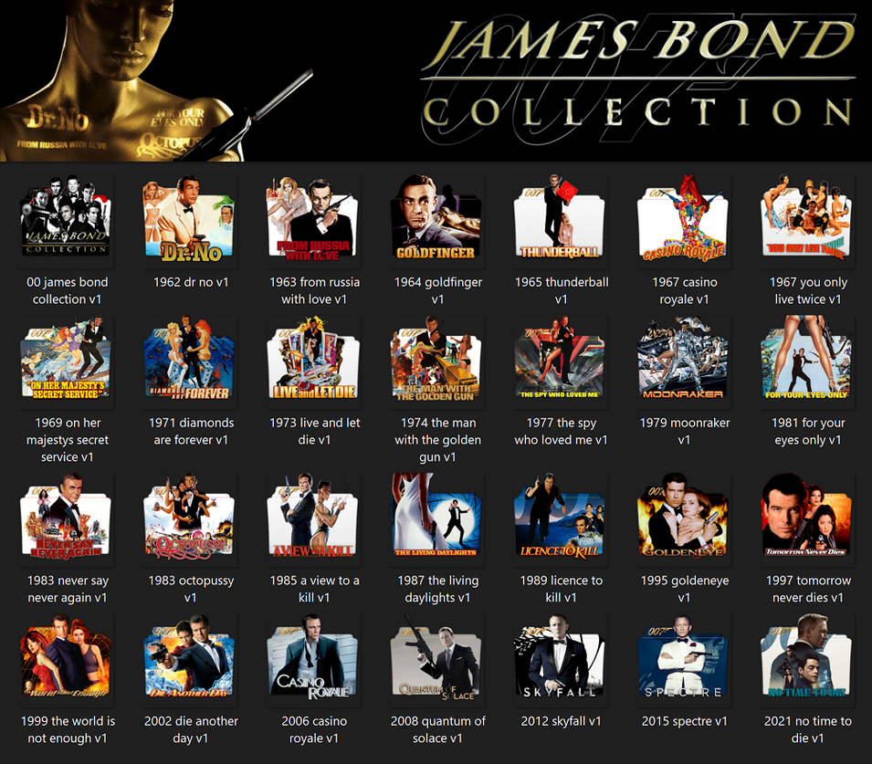 James Bond Collection by maduece5090 on DeviantArt