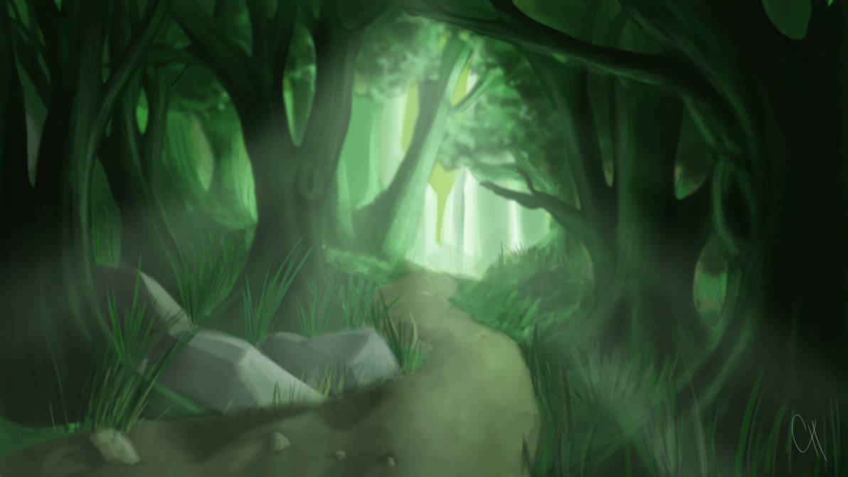 Forest Speed paint by Fauxindenile on DeviantArt