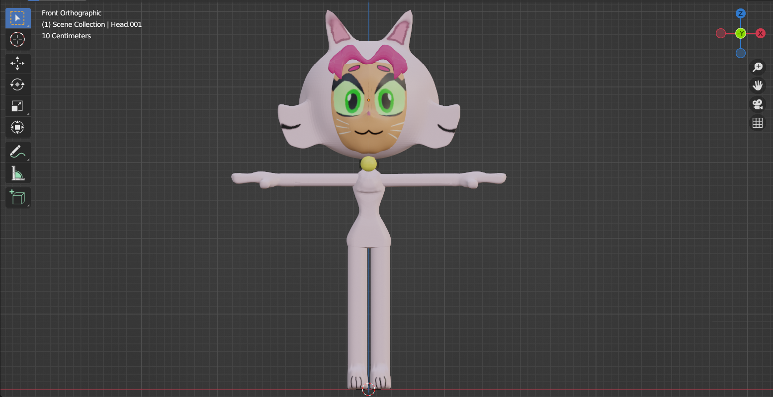 Cat Starfire 3d Blender model (download) by coolbeanslollol on DeviantArt