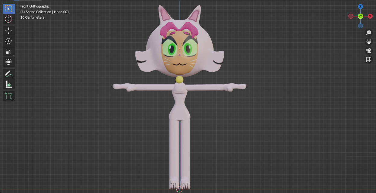 Cat Starfire 3d Blender model (download) by coolbeanslollol on DeviantArt