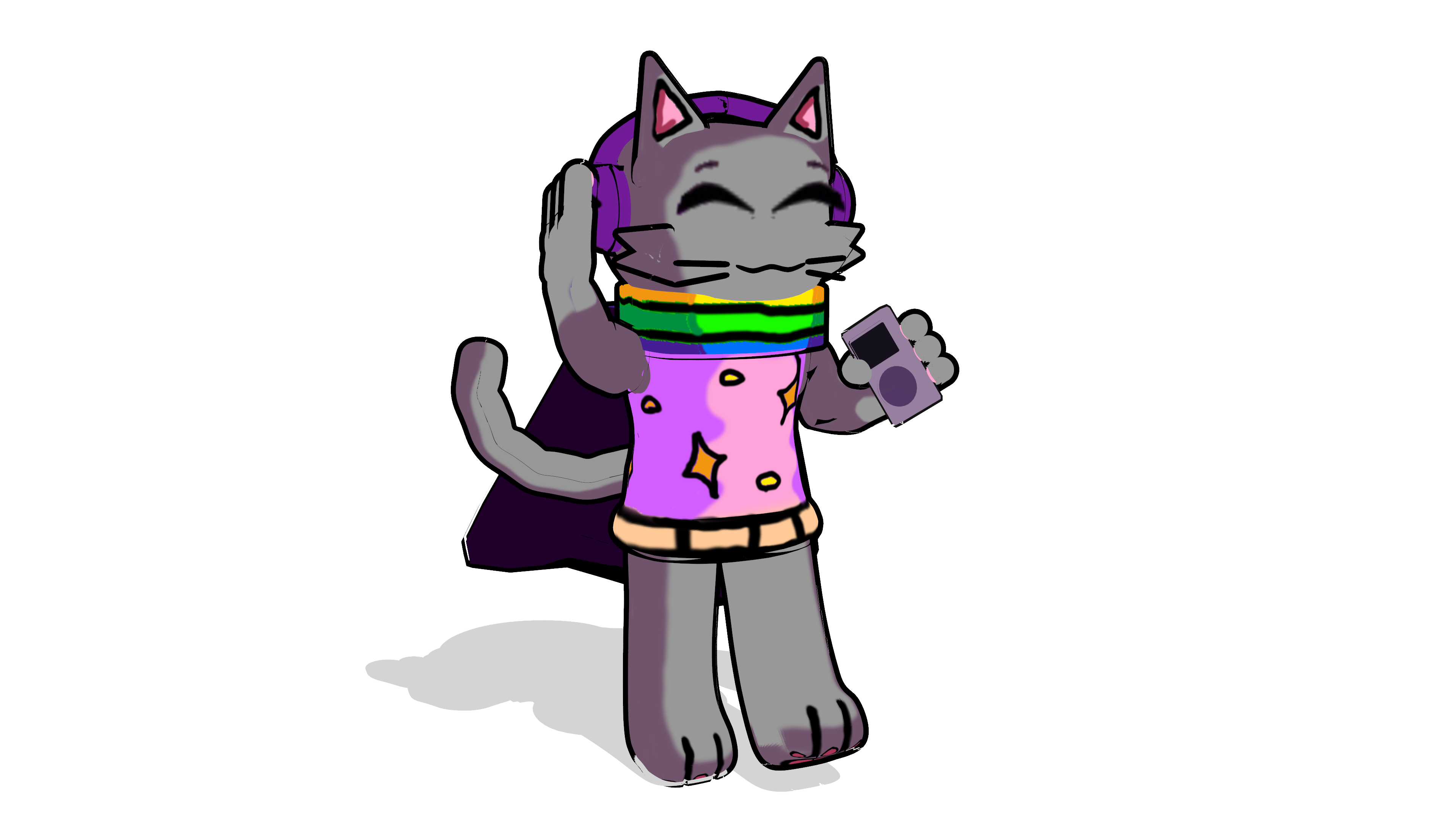 Nyan Cat (blender and MMD model download) by coolbeanslollol on DeviantArt