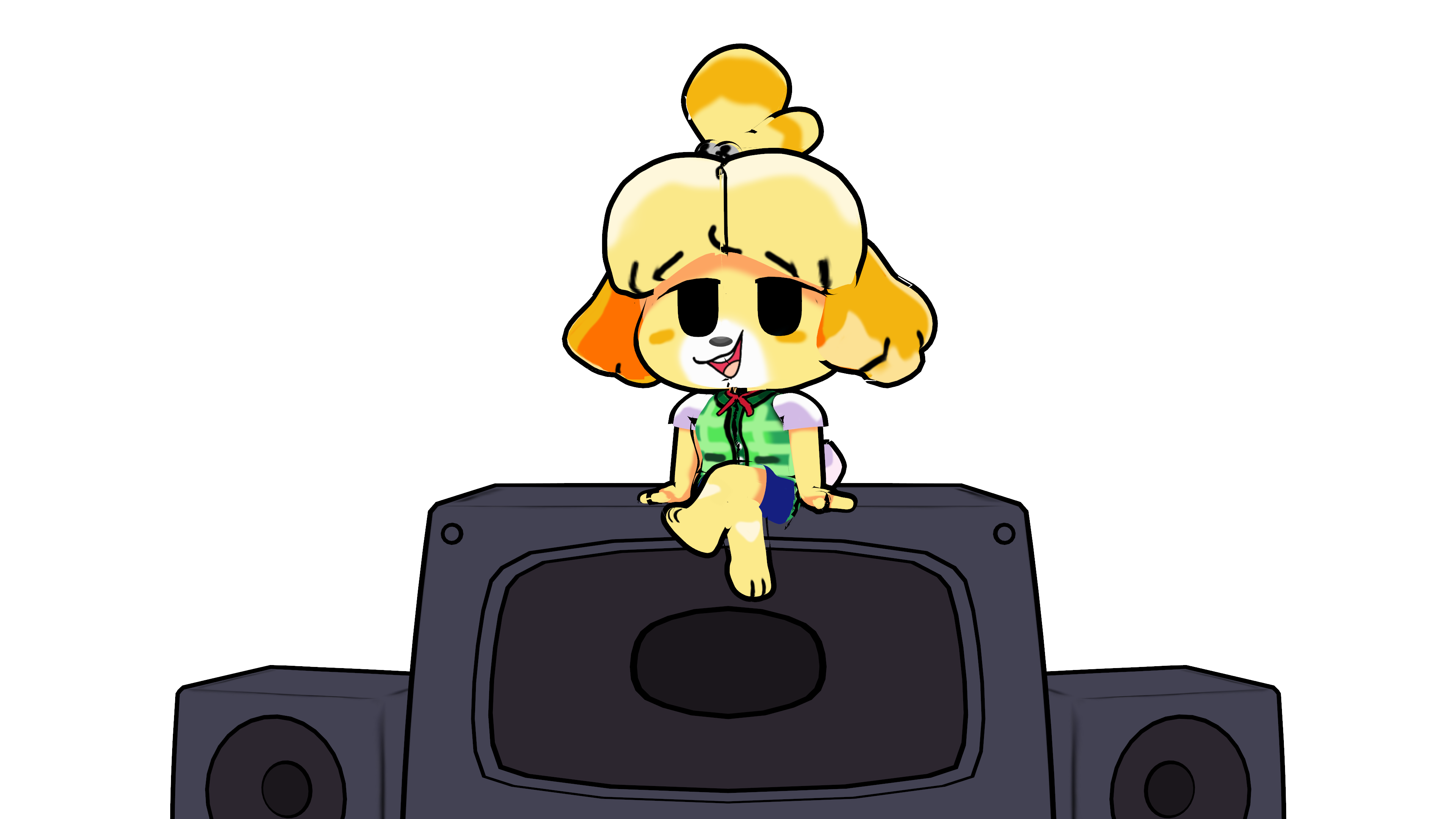 (MMD Dl) Isabelle (FNF Style) by coolbeanslollol on DeviantArt