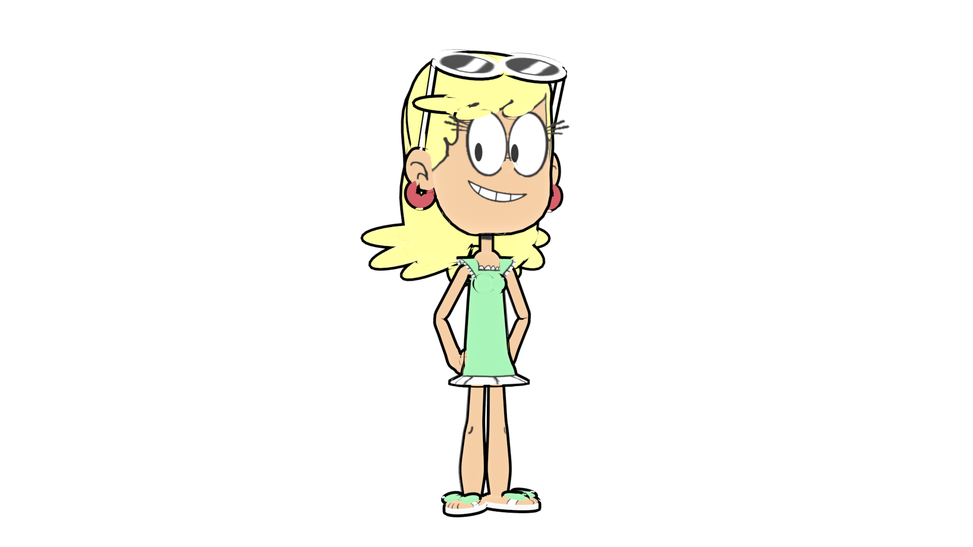 Leni Loud 3d model (blender) by coolbeanslollol on DeviantArt