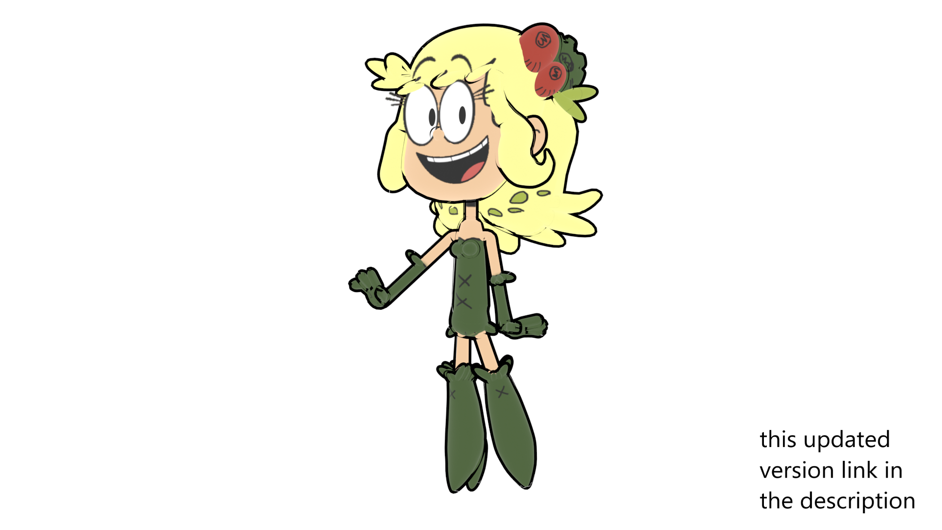 Leni Loud as poison ivy 3d model (blender) by coolbeanslollol on DeviantArt