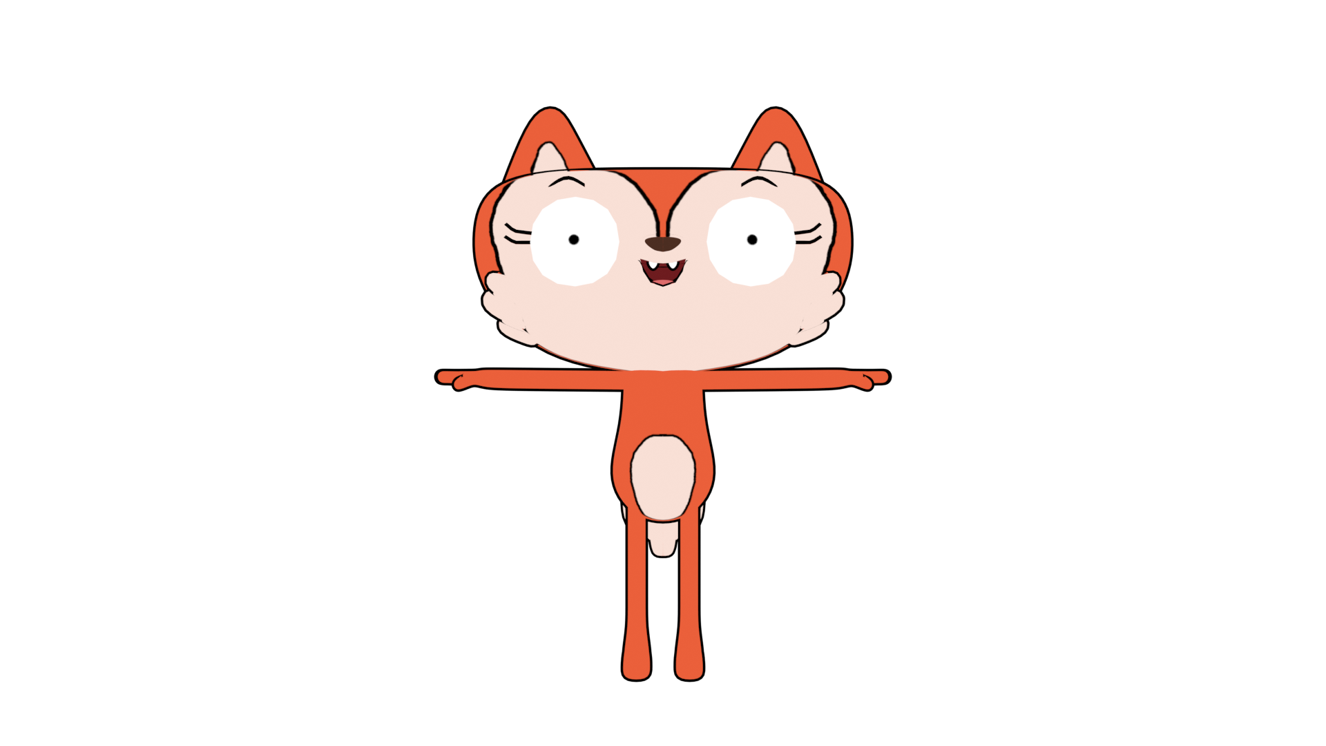 Candle Fox 3d model (blender) by coolbeanslollol on DeviantArt