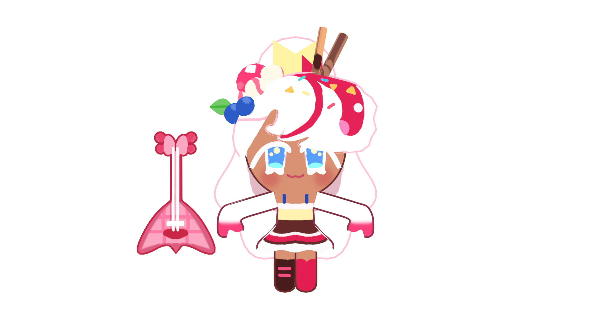 Parfait Cookie 3d model (blender) by coolbeanslollol on DeviantArt