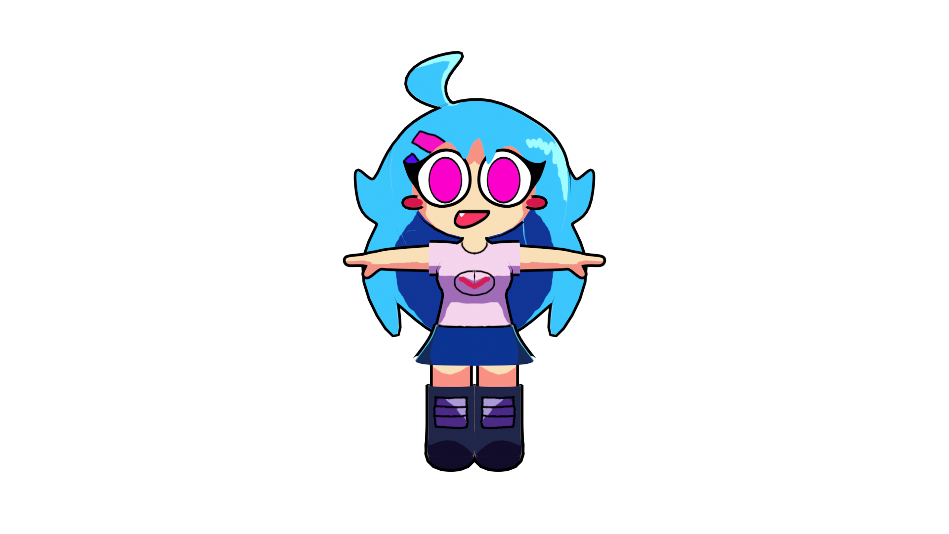 FakerSky 3d model (blender) by coolbeanslollol on DeviantArt