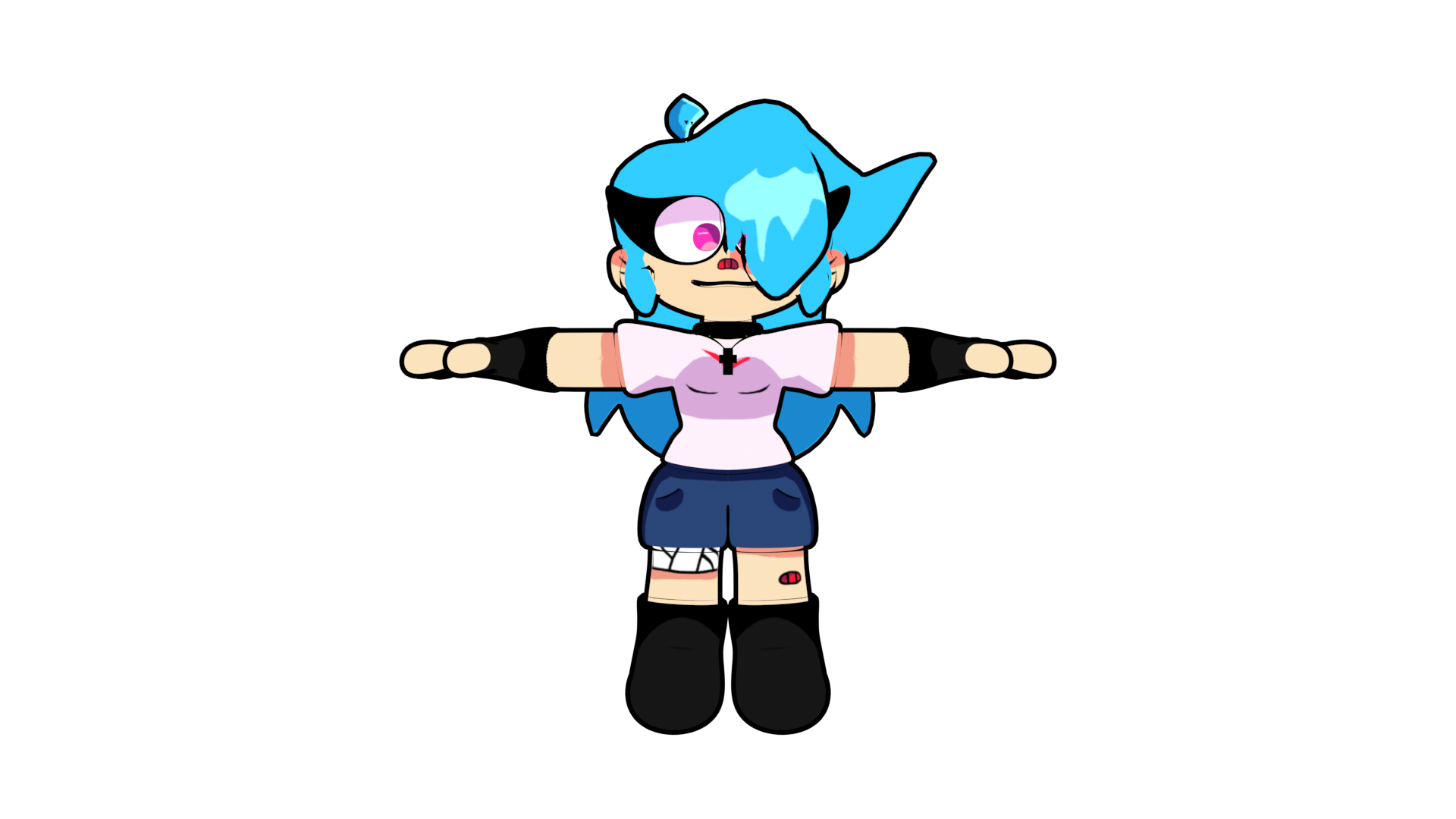 NuSky Rigged 3d model (original by BirdE) by coolbeanslollol on DeviantArt