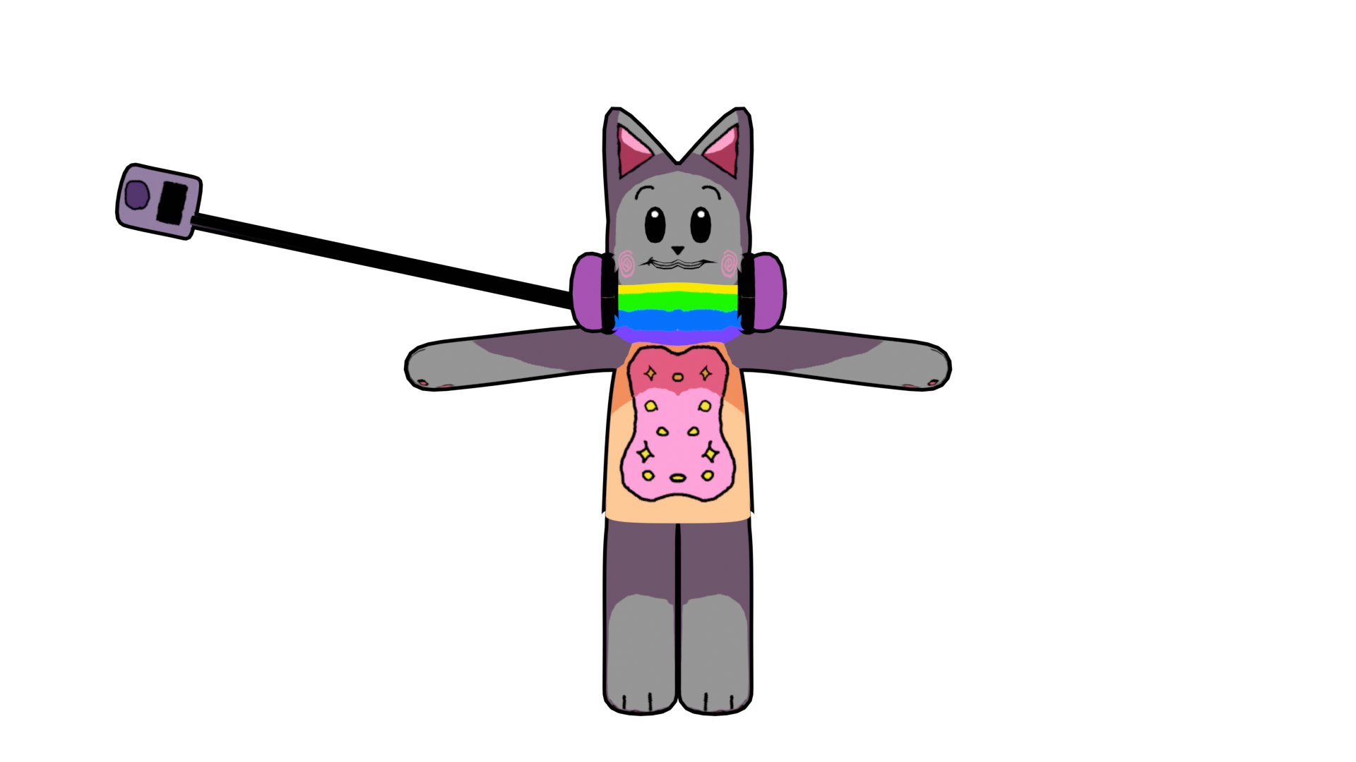 Nyan Cat V2 3d model (blender) by coolbeanslollol on DeviantArt