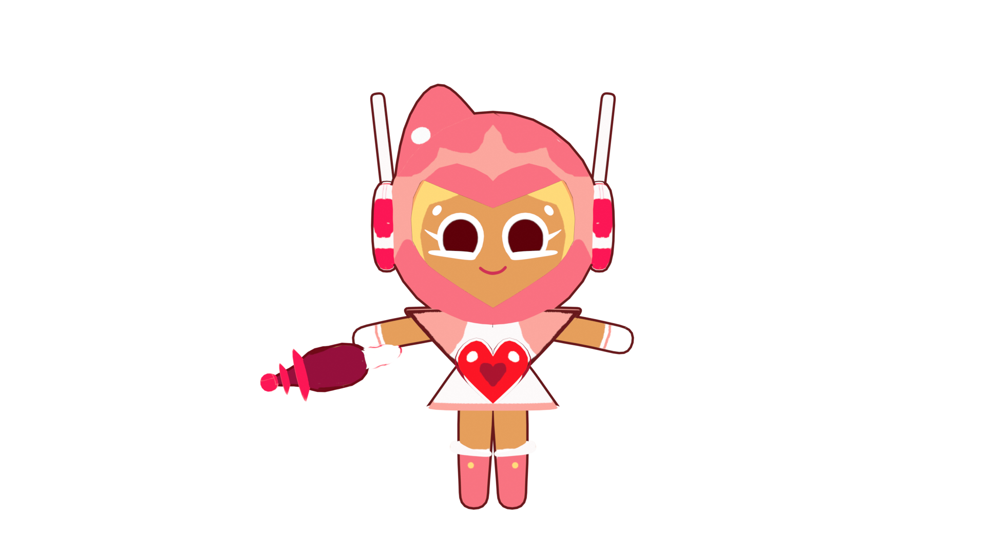 Pink Choco Cookie 3d model (blender) by coolbeanslollol on DeviantArt