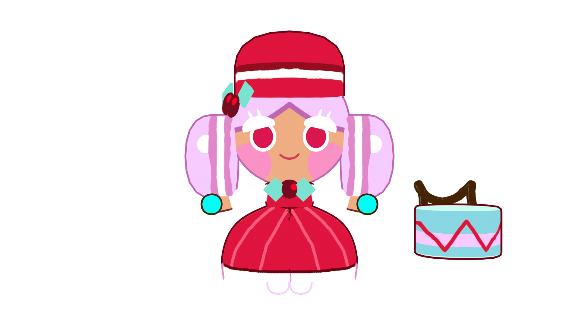 Macaron Cookie 3d model (blender) by coolbeanslollol on DeviantArt