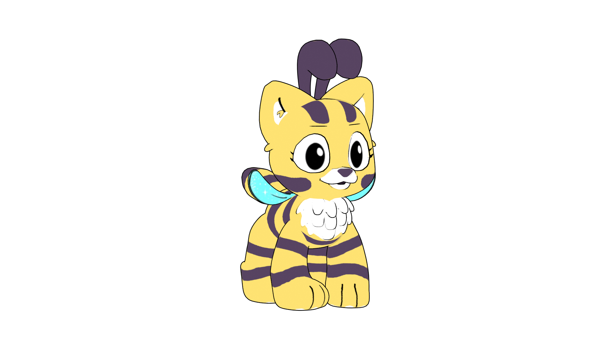 CatBee 3d model (blender) by coolbeanslollol on DeviantArt