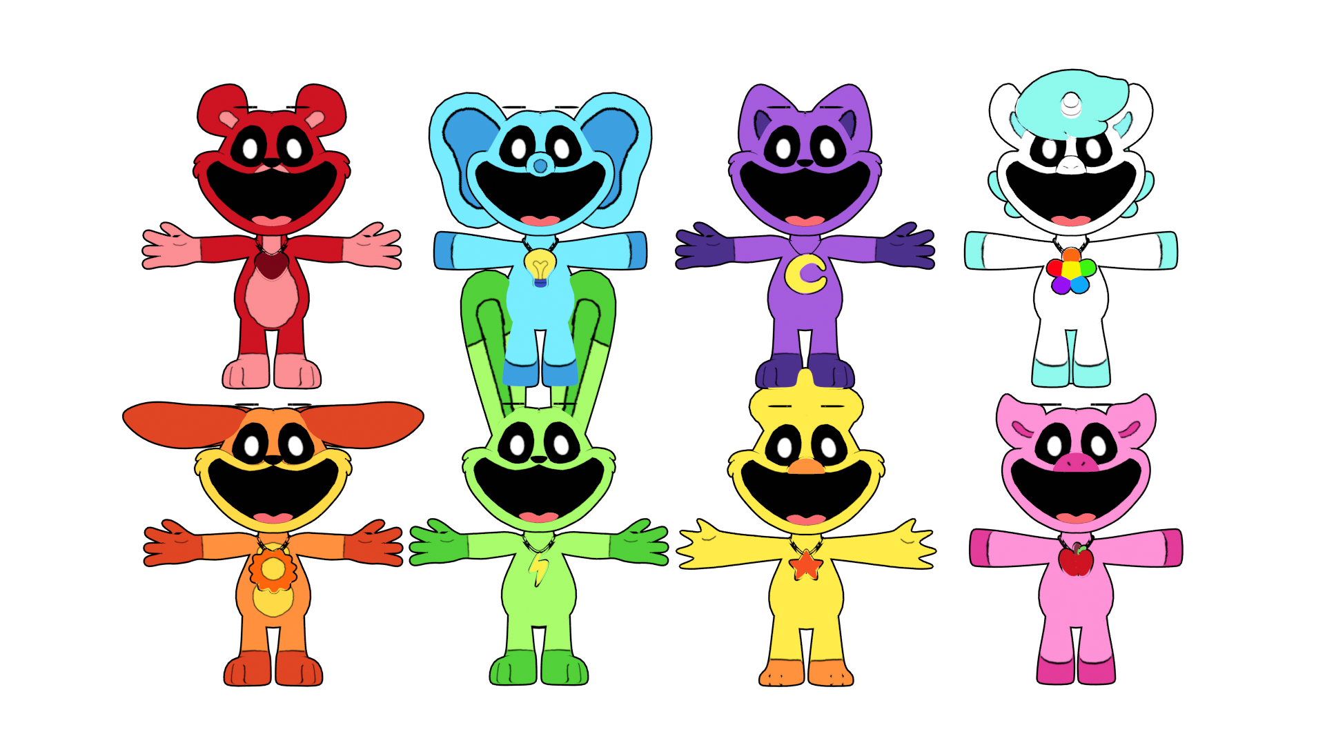 Smiling Critters 3d model pack (Blender) by coolbeanslollol on DeviantArt