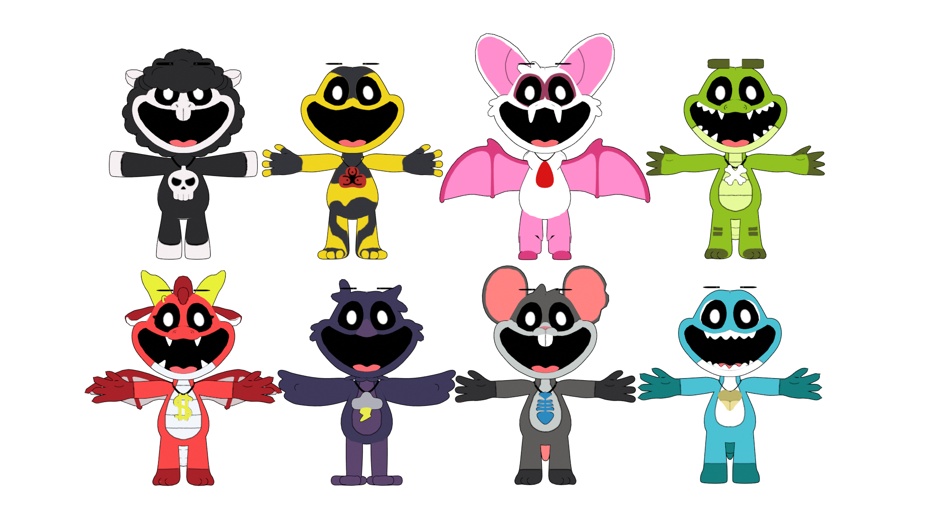 Nightmare Critters 3d Model Pack (Blender) by coolbeanslollol on DeviantArt