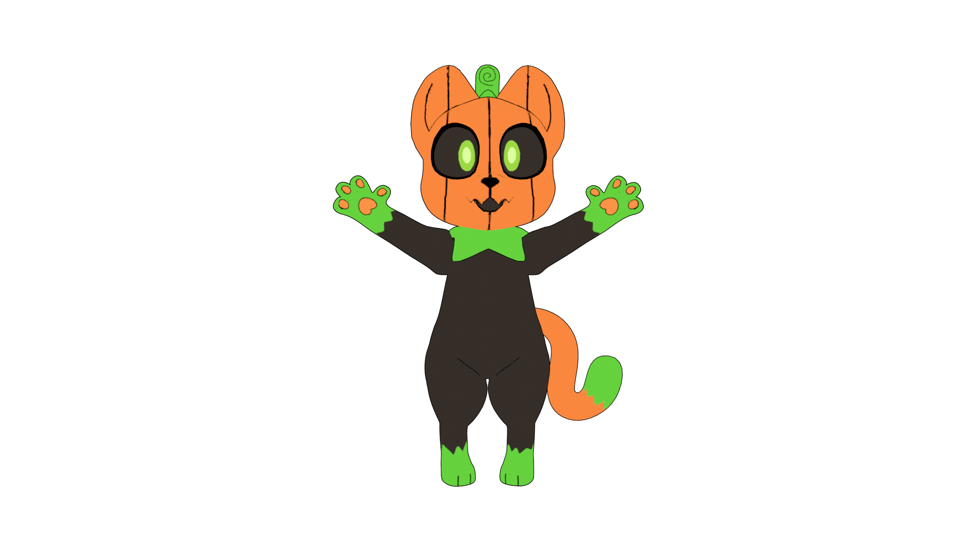 Pumkat 3d Model (Blender) by coolbeanslollol on DeviantArt